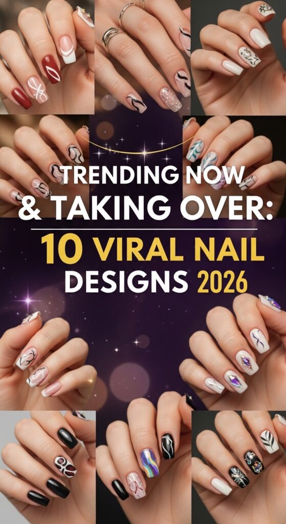 Trending Now & Taking Over: 10 Viral Nail Designs 2026 That Everyone Is ...